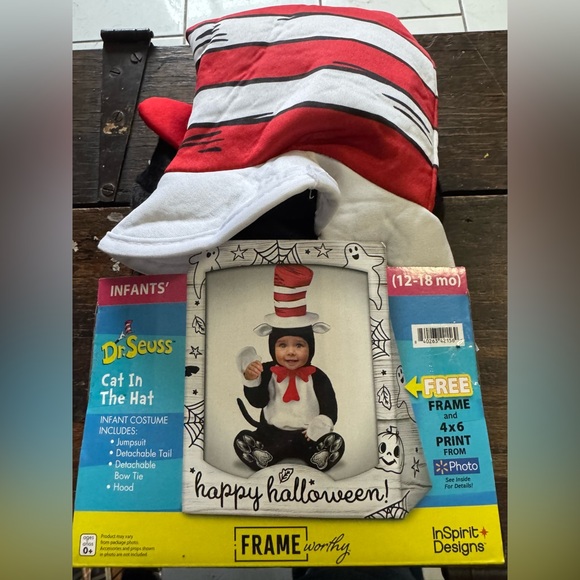 Dr. Seuss | Costumes | Dr Seuss Cat In The Hat Infant Costume Red White ...